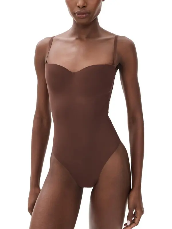 SKIMS Molded Thong Bodysuit - Cocoa