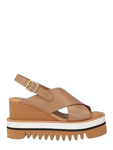 PALOMA BARCELO Nance Wedge Sandals - Camel