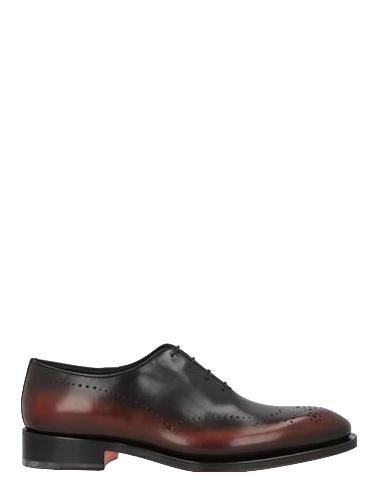 Santoni Lace-up Shoes Dark Size Leather - Brown