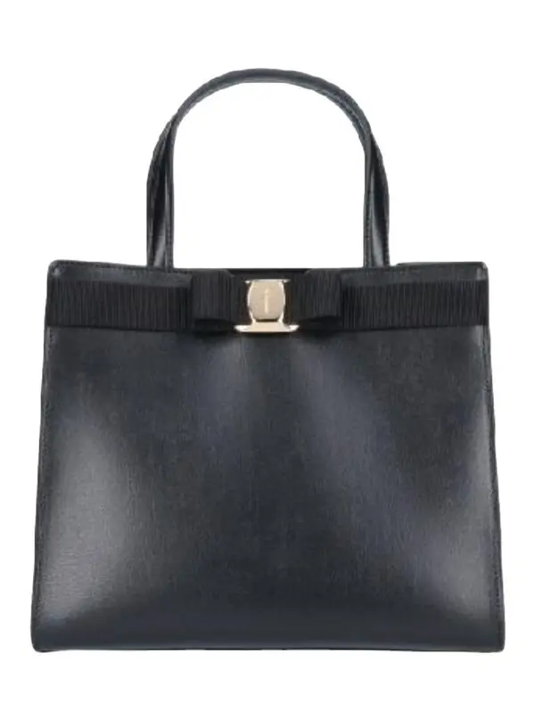 FERRAGAMO Logo Tote Bag - Black