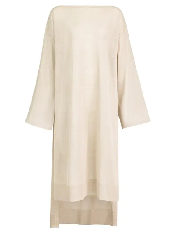Alaïa Knitted Kaftan Dress - Beige