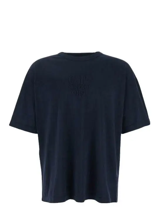C.P. COMPANY Logo-embroidered T-shirt - Blue