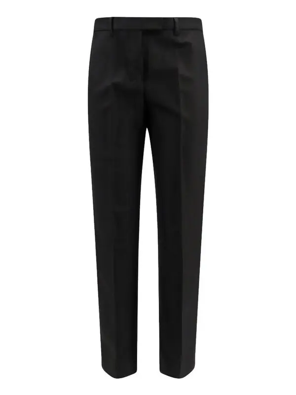 Max Mara High Waist Straight Leg Pants - Black