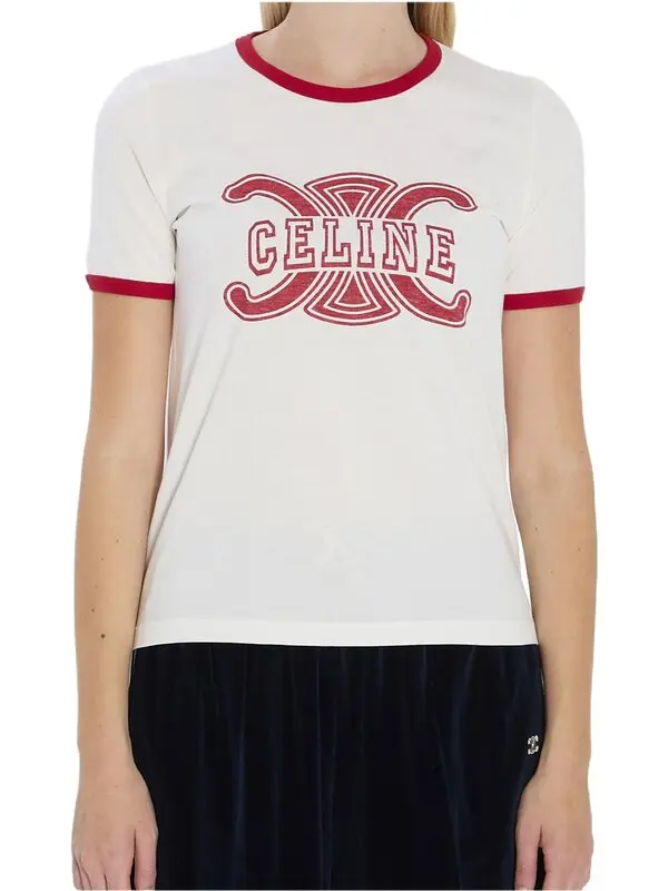 Celine 70's T-shirt In Cotton Jersey - White