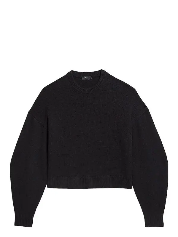 Theory Cashmere Crewneck Sweater - Black