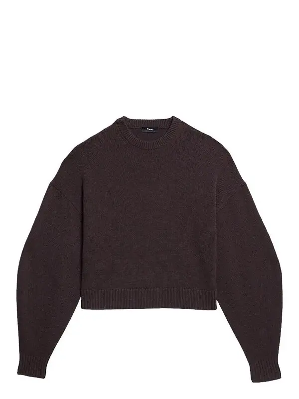 Theory Cashmere Crewneck Sweater - Cacao