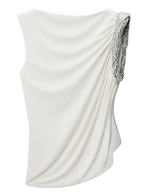 Alexander Wang Sleeveless Twisted Top - Ivory