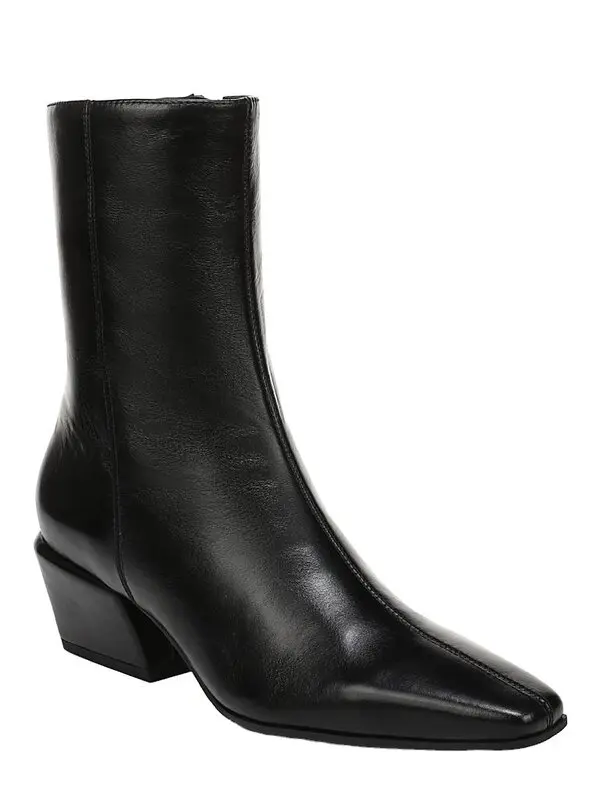 Sam Edelman Harmony Mid Heel Ankle Boots - Black