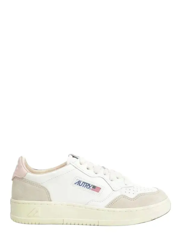 AUTRY Medalist Low Panelled Leather Sneakers - White