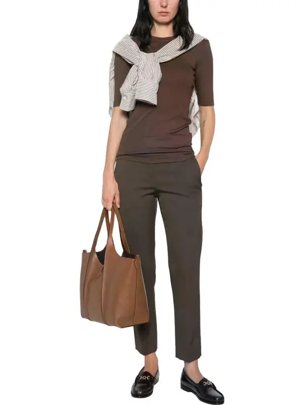 Brunello Cucinelli Belt-loop Trousers - Brown