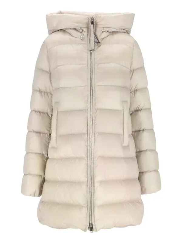 Moncler Suyen Hooded Puffer Jacket - Neutrals