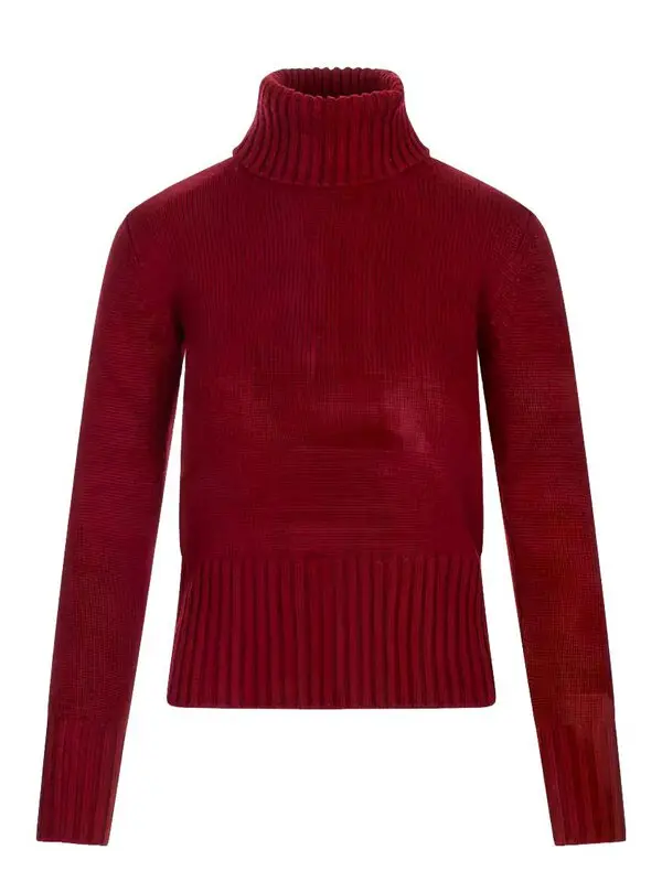 Fedeli Derby Edera Turtleneck Sweater - Red