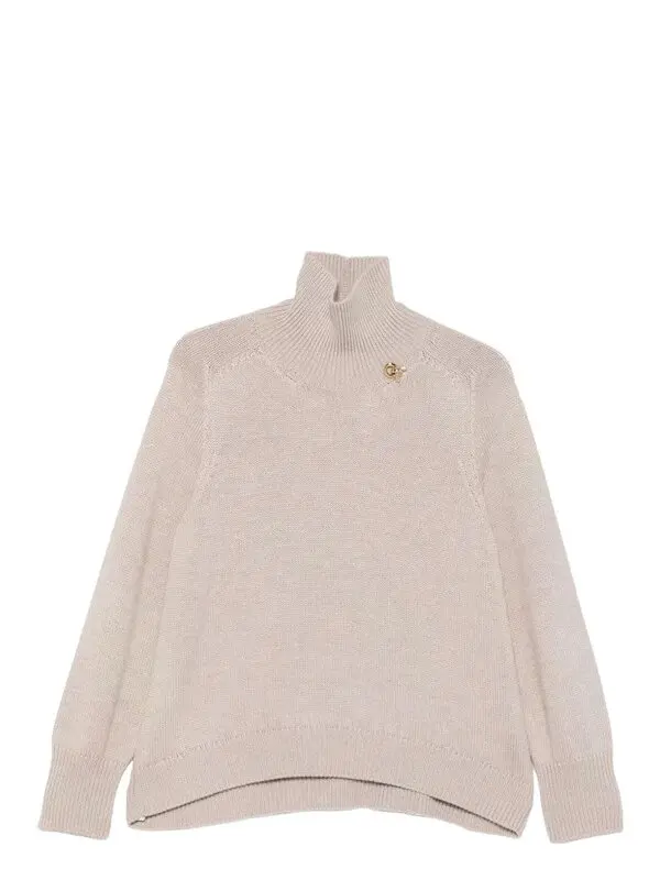 Fabiana Filippi Embellished High-neck Sweater - Neutrals