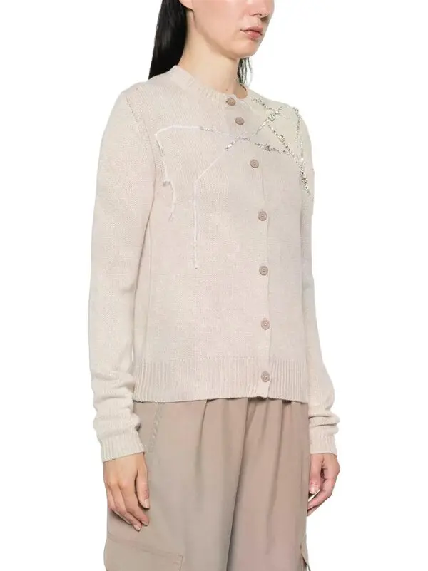 Fabiana Filippi Embellished Knitted Cardigan - Neutrals