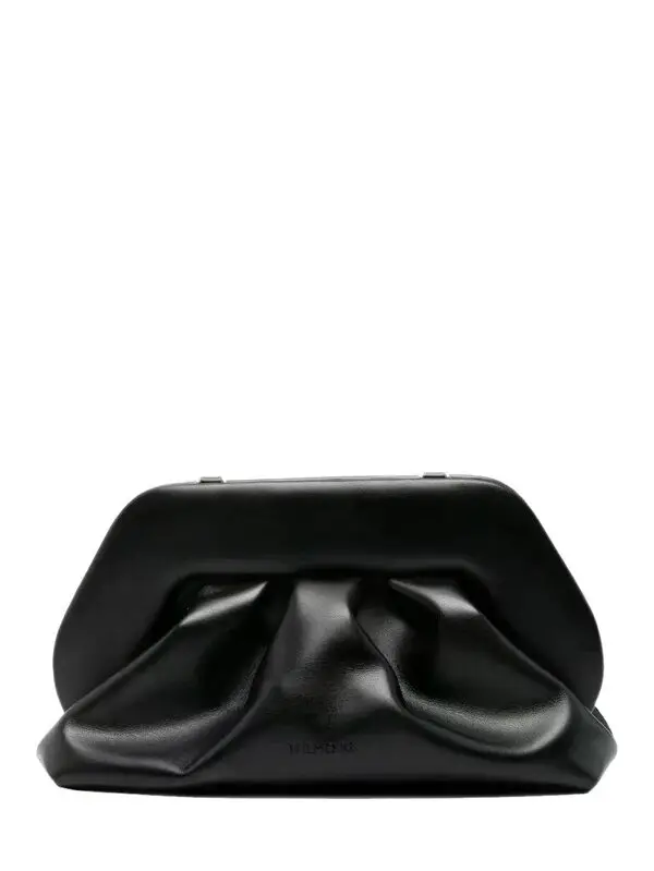 THEMOIRE Bios Ruched Clutch Bag - Black
