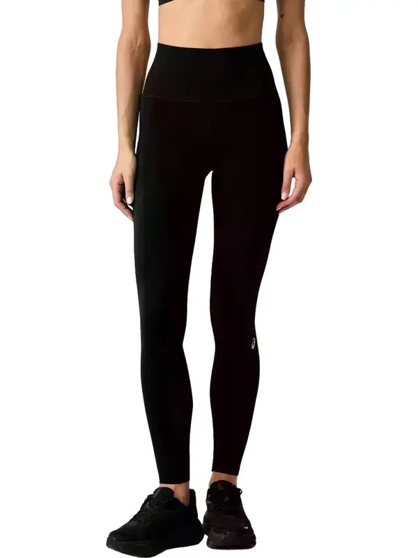 Asics Road Logo-print Performance Leggings - Black