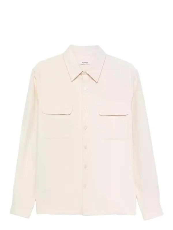 Sandro Flap-pocket Overshirt - Neutrals