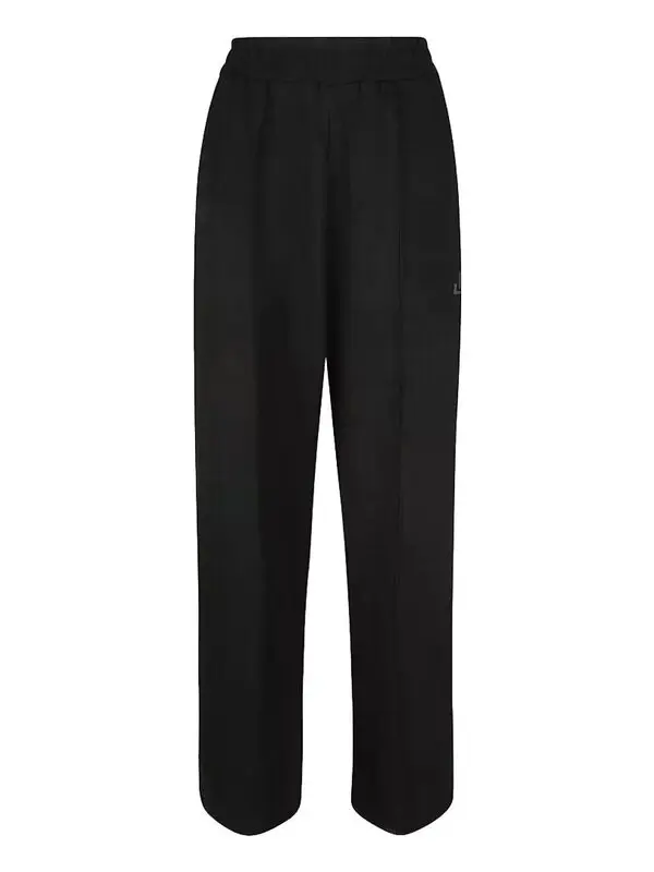 HINNOMINATE Elasticated-waistband Wide-leg Trousers - Black