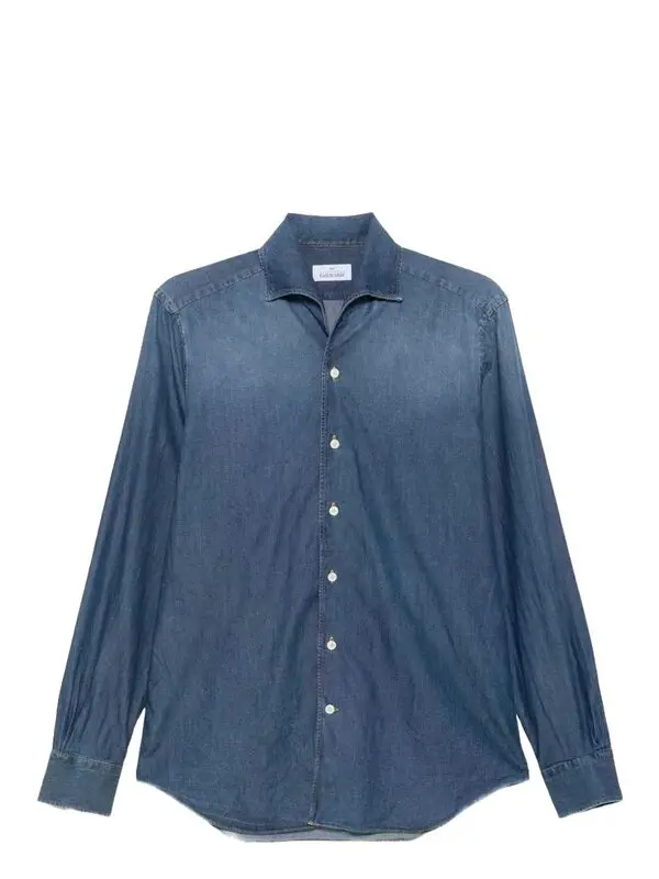 ALESSANDRO GHERARDI Washed Denim Shirt - Blue