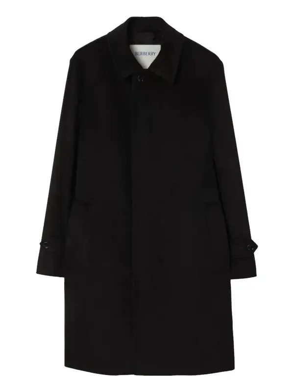 Burberry Mid-length Cashmere Car Coat - Black