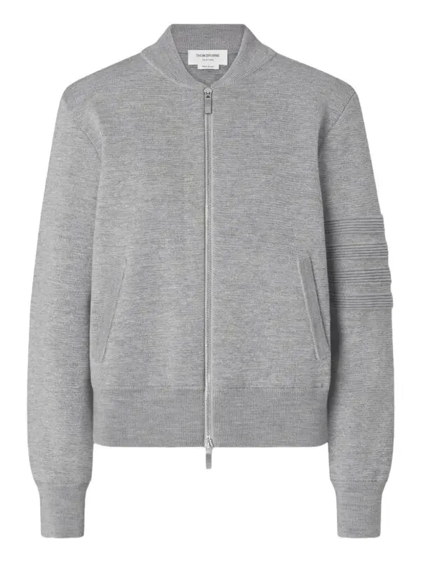 Thom Browne Zip-up Bomber Jacket - Grey