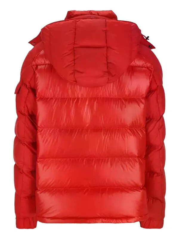 Moncler Maya Quilted Hooded Down Jacket - Red