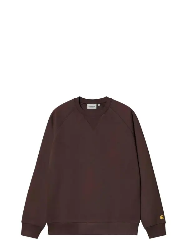 Carhartt Work In Progress Chase Logo-embroidered Raglan-sleeve Sweatshirt - Brown