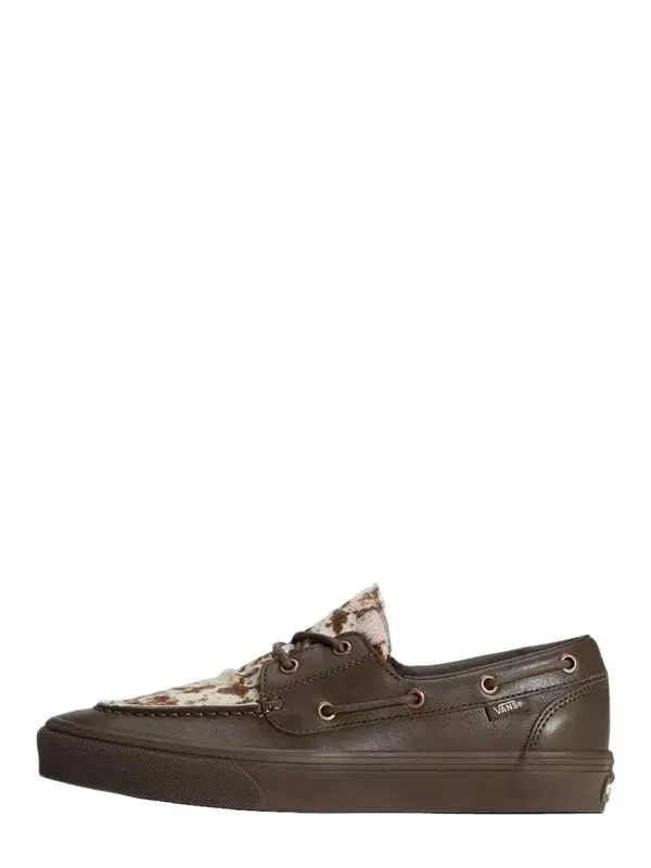VANS Cow-print Panelled Shoes - Brown