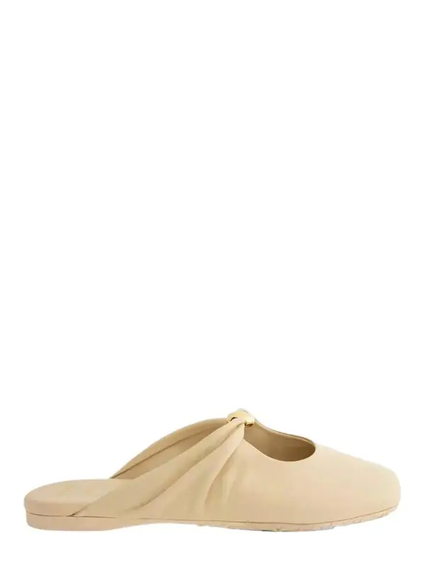 Loewe Pebble Gathered Mules - Neutrals