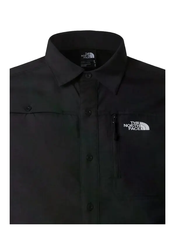 The North Face Logo-print Zip-pocket Shirt - Black