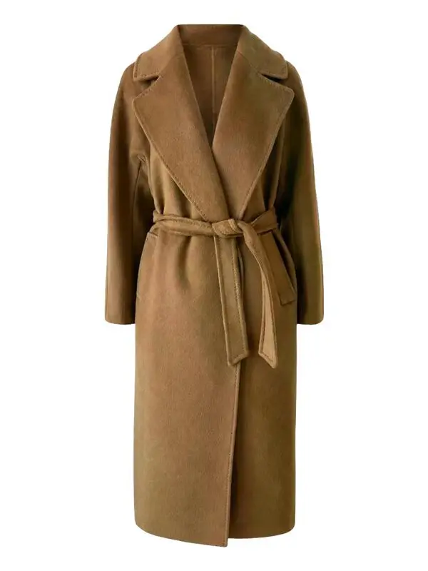 Max Mara Belted Notch-lapels Coat - Brown