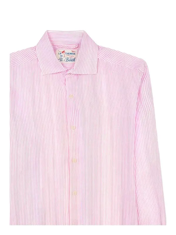 MC2 SAINT BARTH Pamplona Striped Shirt - Pink