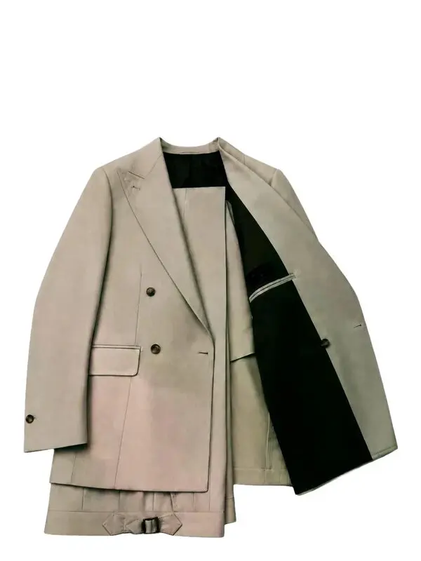 FRANZESE COLLECTION Rolls Royce Double-breasted Two Piece Suit - Neutrals
