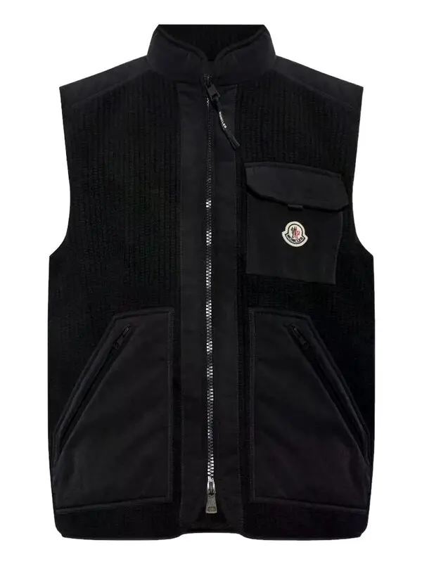 Moncler Lenevra Panelled Gilet - Black