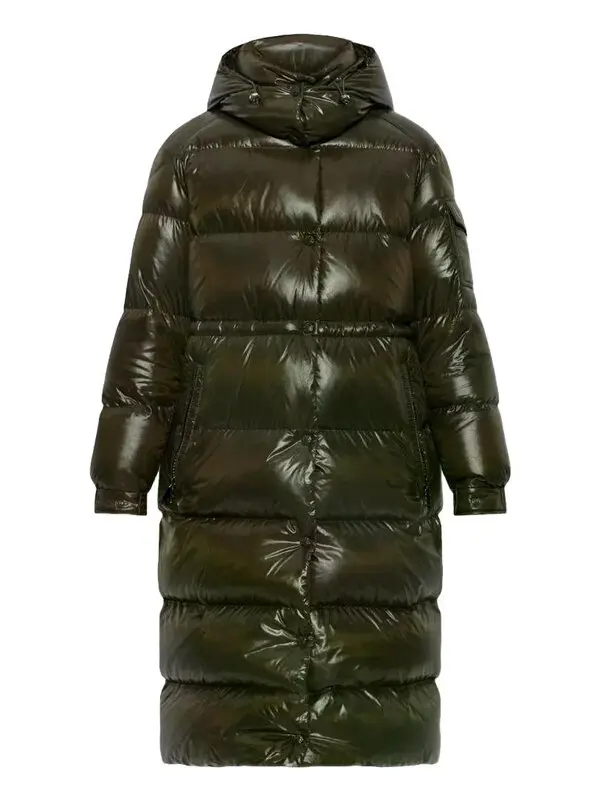 Moncler Cavettaz Hooded Puffer Coat - Green