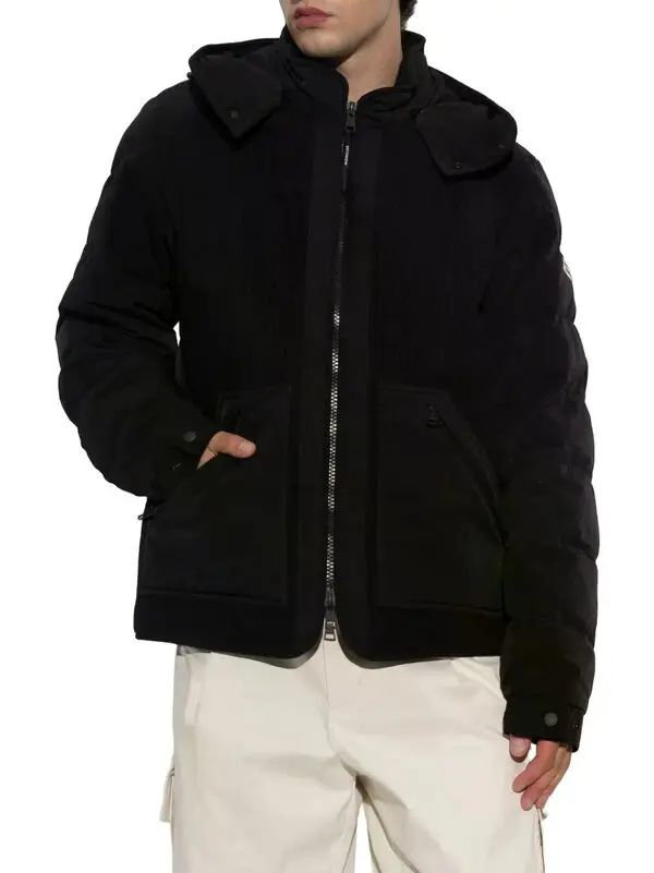 Moncler Pelat Hooded Puffer Jacket - Black