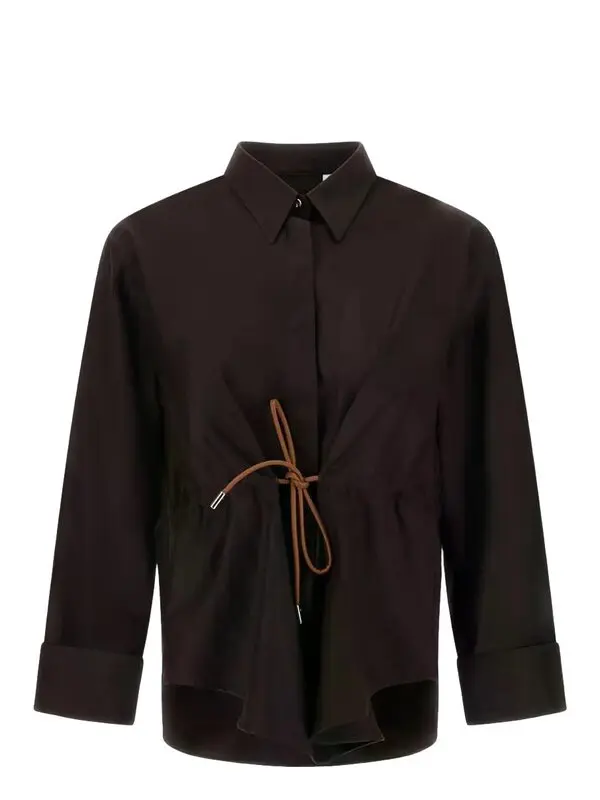 Herno Drawstring-waist Shirt - Brown