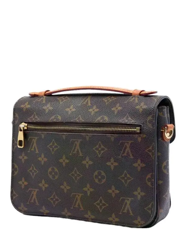 LOUIS VUITTON 2018 Monogram Pochette Metis Satchel - Brown
