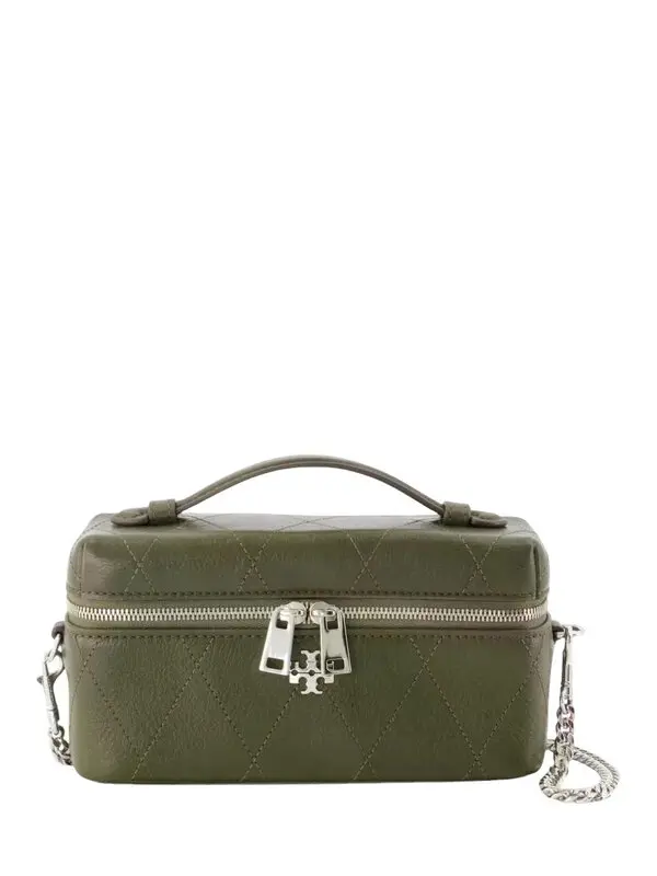Tory Burch Charlie Quilted Leather Bag - Green