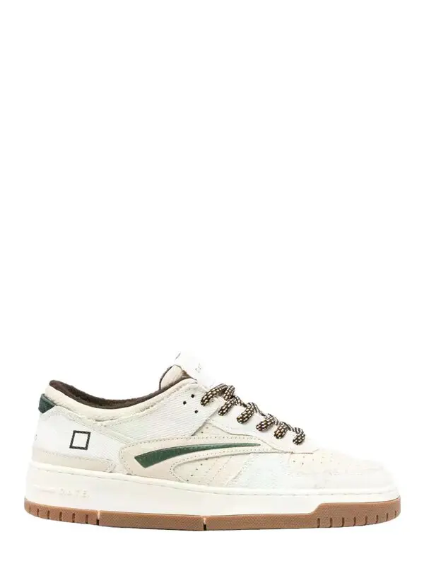 D.a.t.e. Torneo Panelled Leather Sneakers - Neutrals
