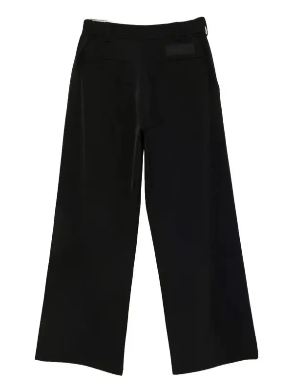 Rains Pleated Wide-leg Trousers - Black