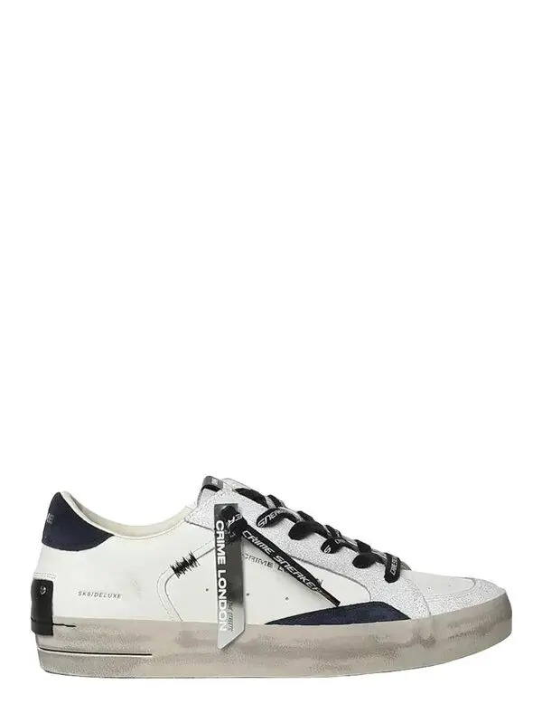 CRIME LONDON Sk8 Deluxe Panelled Sneakers - White