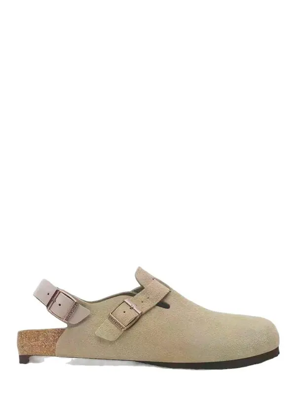 BIRKENSTOCK Tokio Suede Mules - Neutrals