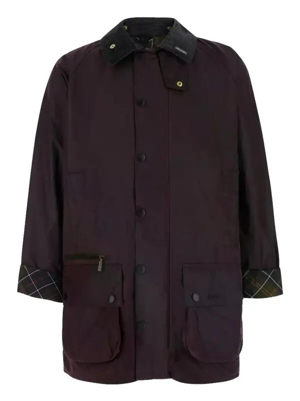 Barbour Beaufort Tartan-trim Jacket - Brown