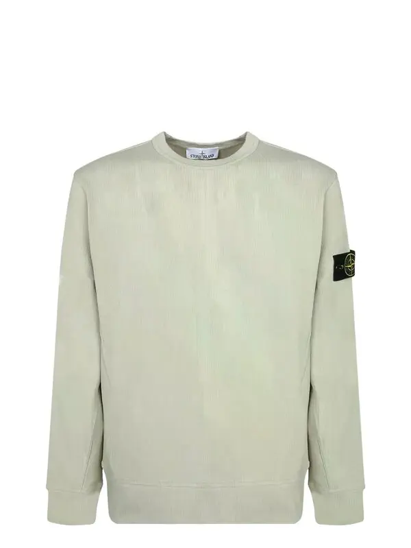 Stone Island 6100017 Organic Cotton Interlock Regular-fit Crew-neck Sweatshirt - Neutrals