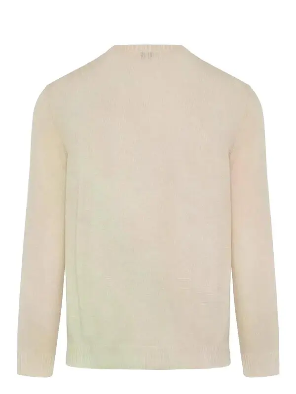 Fedeli Crew-neck Ribbed-trim Sweater - Neutrals