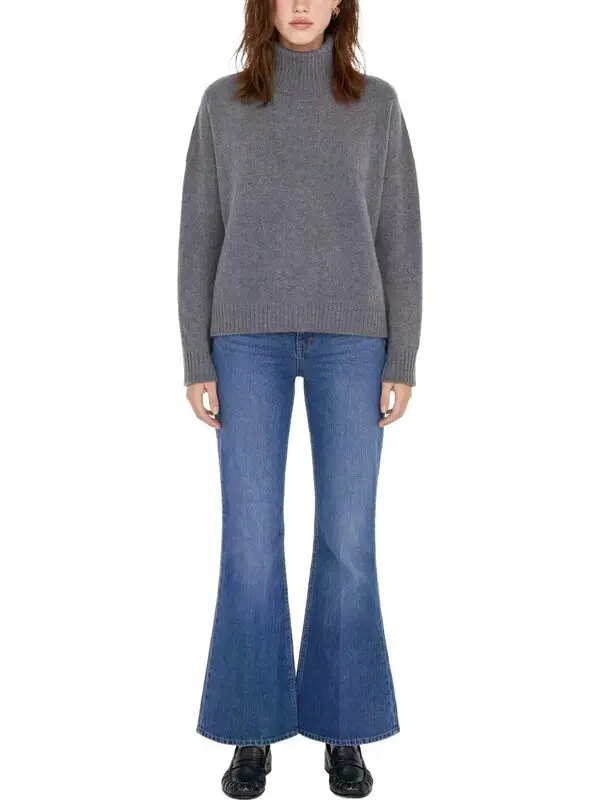 Max Mara Roll-neck Wool Sweater - Grey