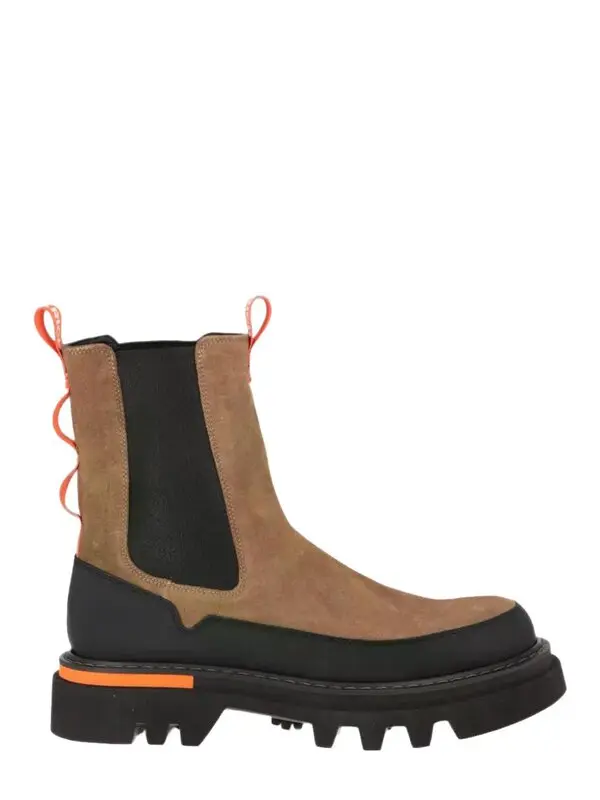 Woolrich X Todd Snyder Suede Panelled Boots - Black