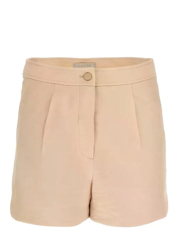 Guess Tailored Pleated Shorts - Neutrals