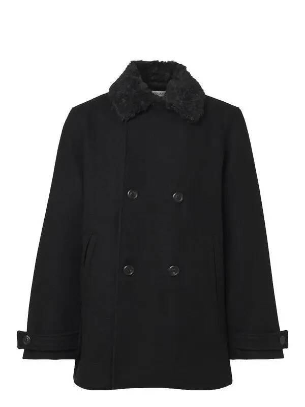 Our Legacy Wage Virgin Wool Peacoat - Black